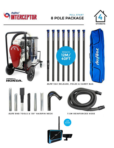 SkyVac® Interceptor Gutter Vacuum (You Choose) – SkyVac USA & Canada